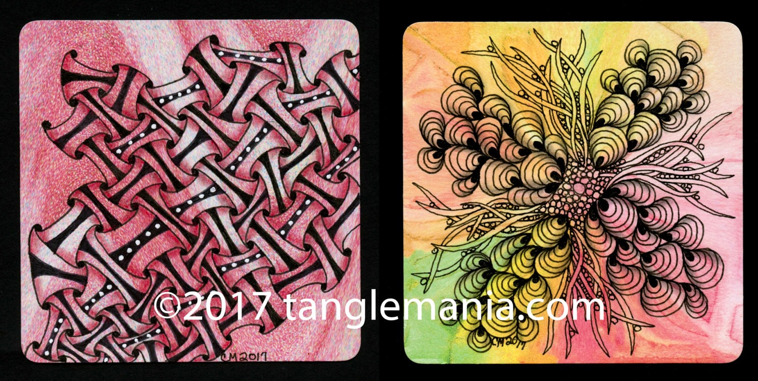Set of Colored Tiles for Zentangle Art Work- 4-inch Square - Etsy