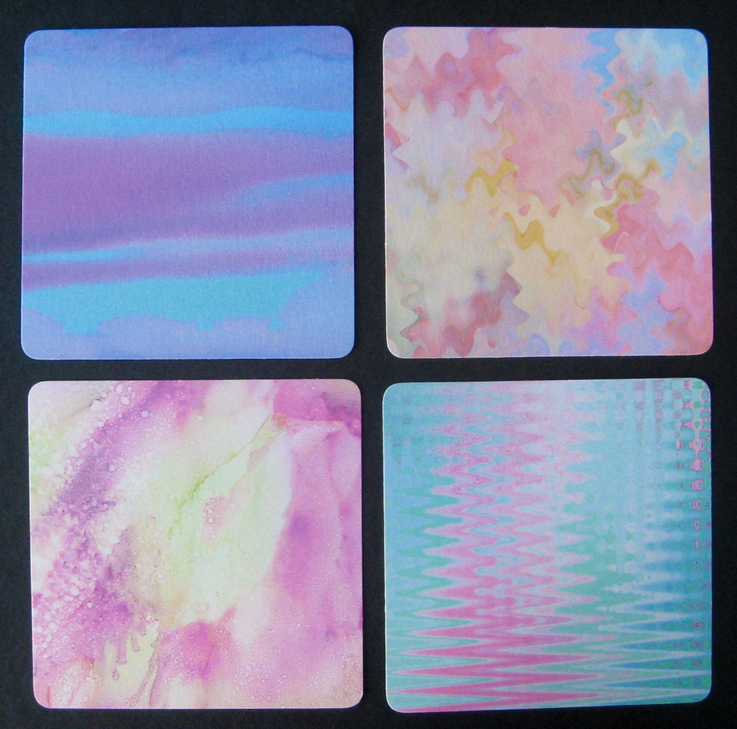 Set of Colored Tiles for Zentangle Art Work- 4-inch Square - Etsy