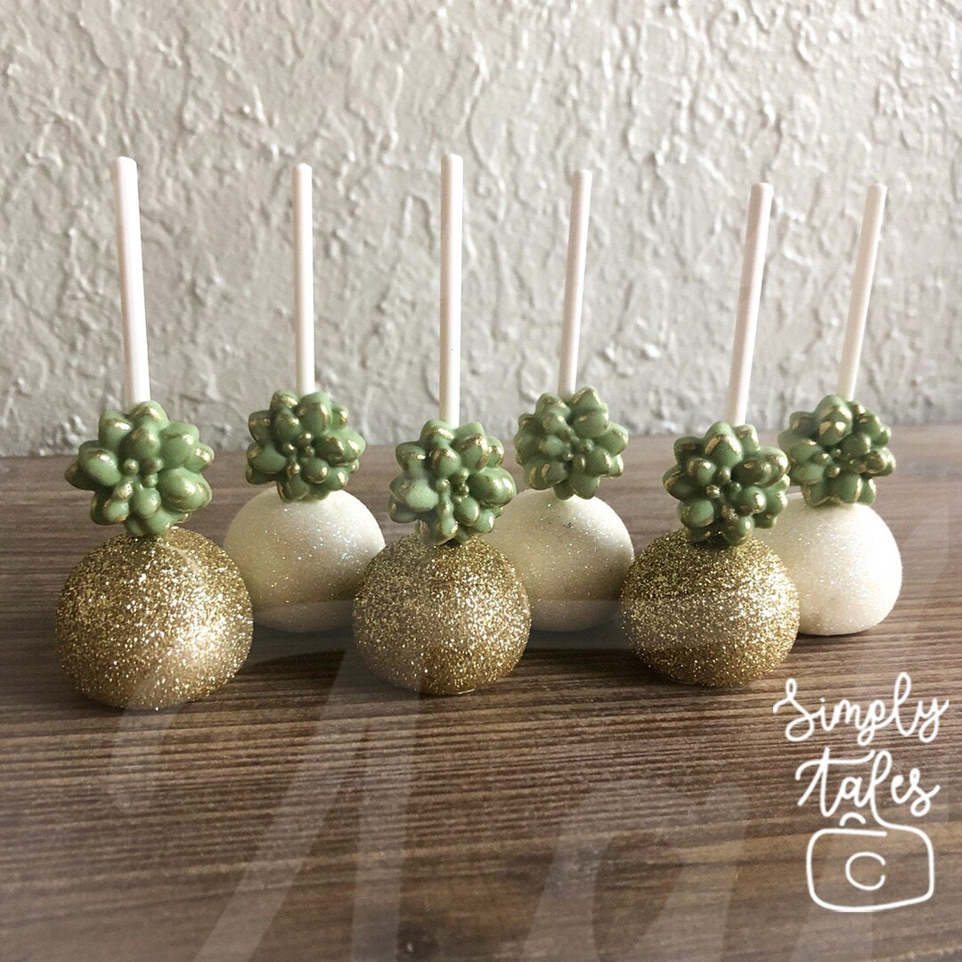 36 SMALL Succulent Cupcake Toppers, Cactii Party, Cactus, Summer ...