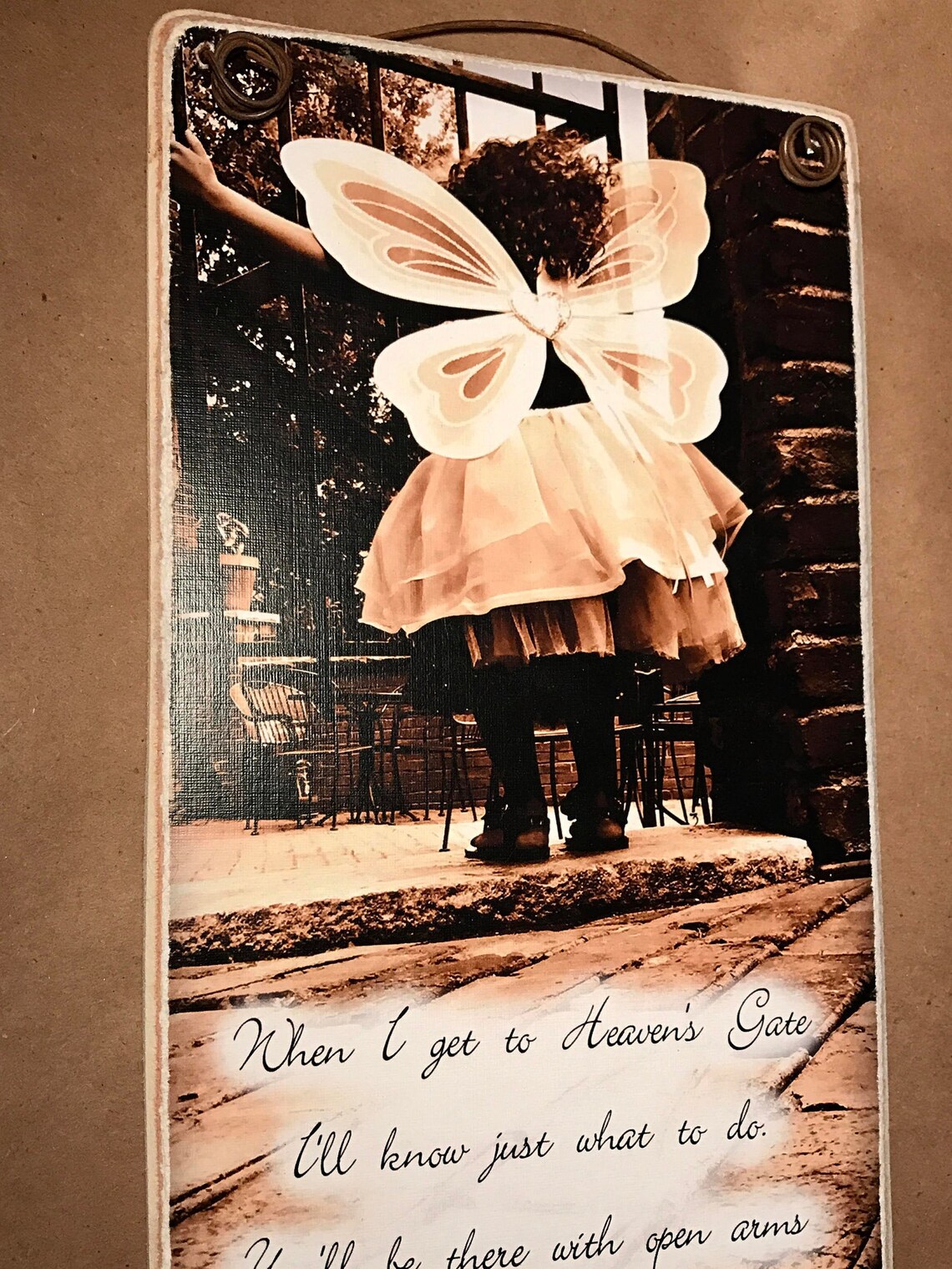 Heaven's Gate Poem Wood Sign - Zellner Primitives 15x8 - Etsy