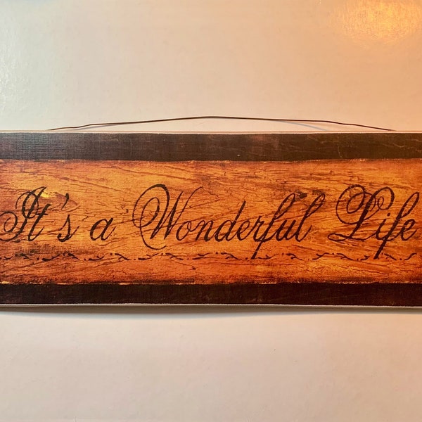 It's a Wonderful Life Sign - Etsy
