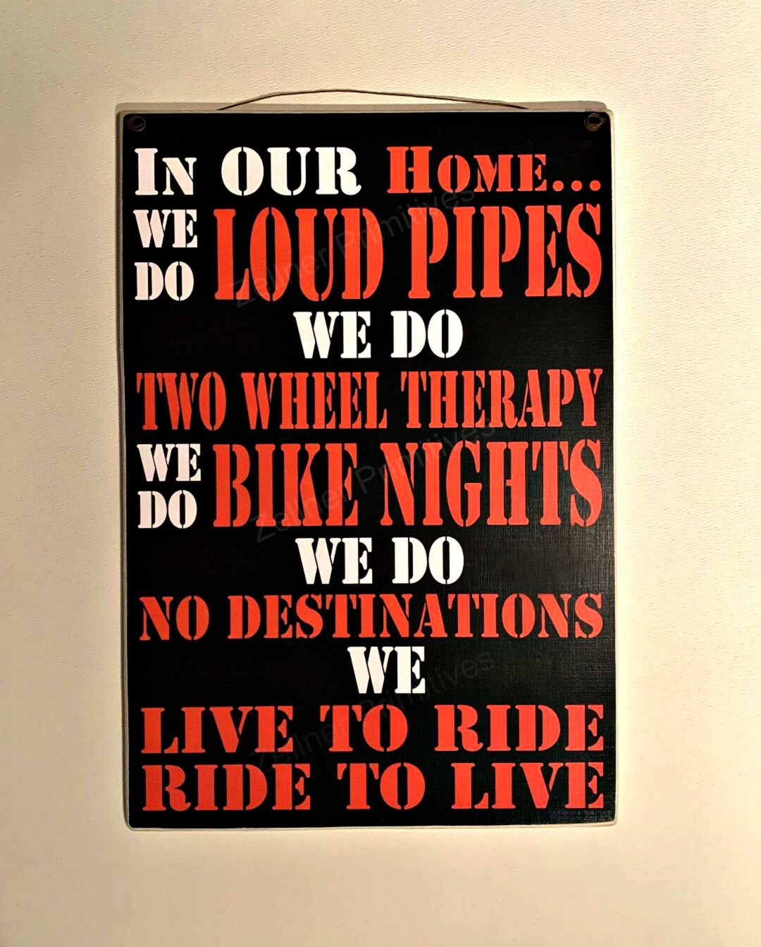 Motorcycle Art, Wood Sign: Biker Art, Ready to Display (9”x6”) - Etsy