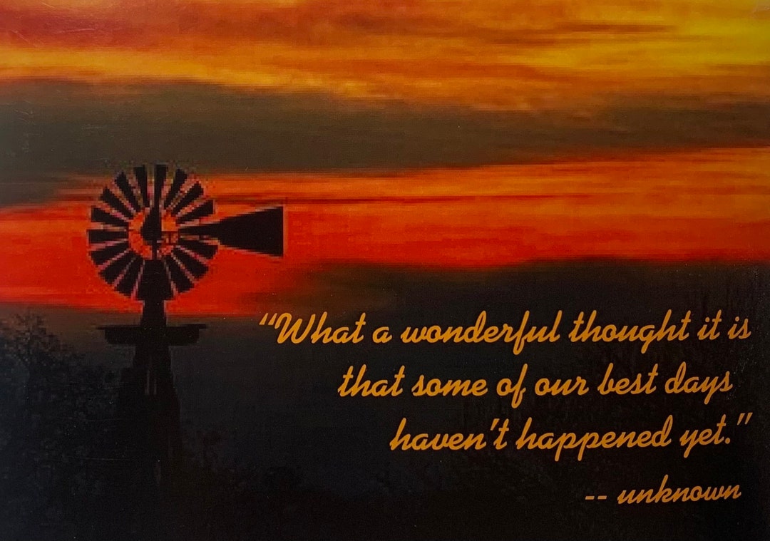 Inspirational Windmill Art Print on Wood: Rustic Home Decor (5x7) - Etsy