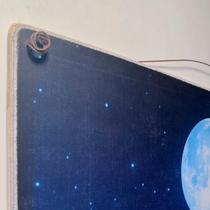 Inspirational Picture Plaque / Full Moon Art / Print to Frame Yourself ...