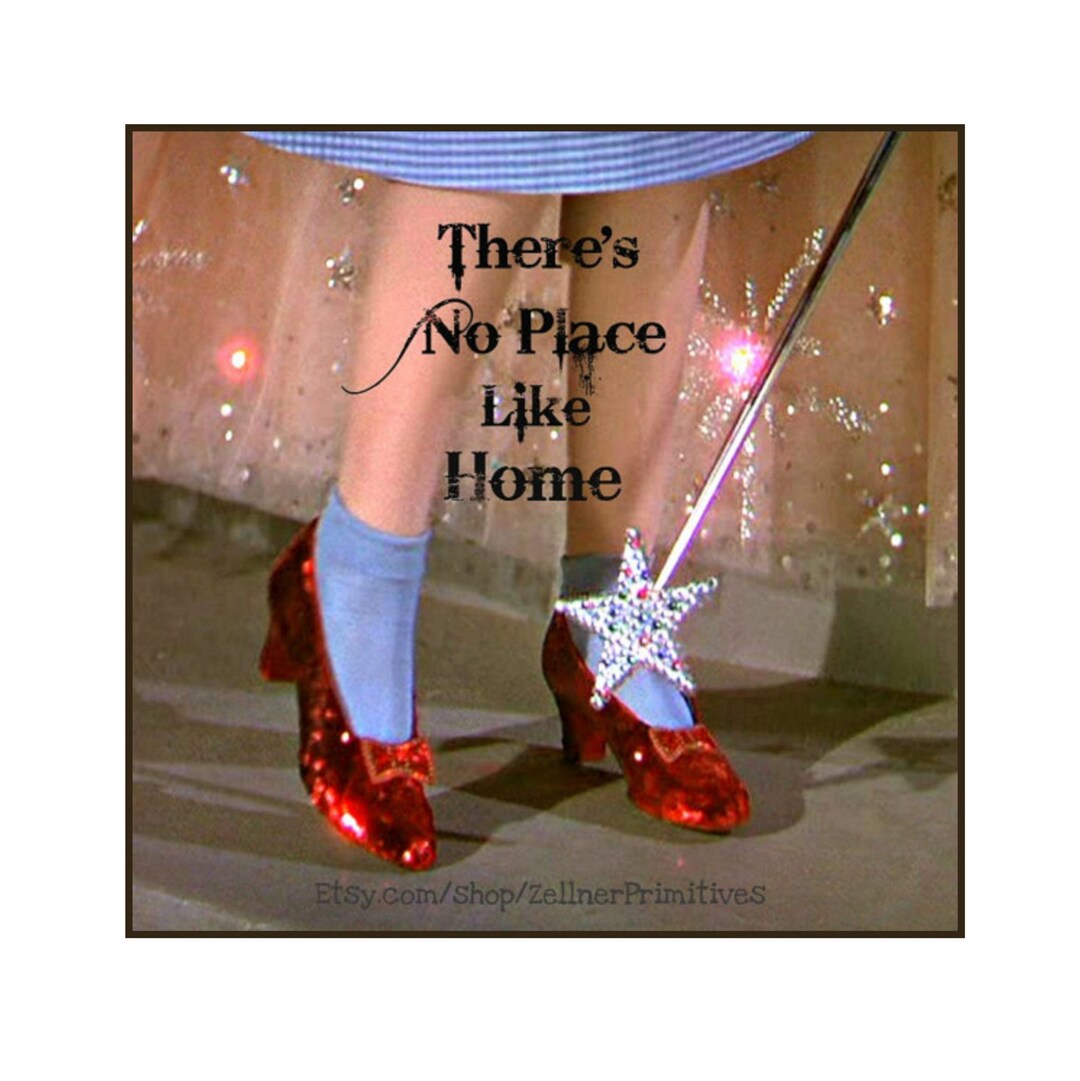 There's No Place Like Home / Wood Plaque, Ready to Display or Print ...