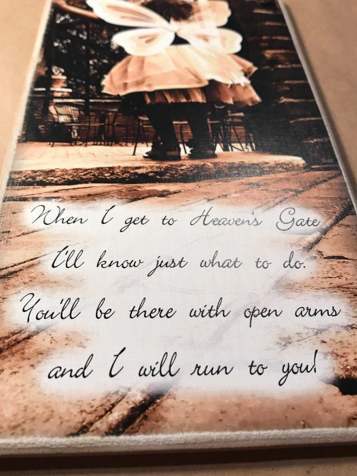 Heaven's Gate Poem Wood Sign - Zellner Primitives 15x8 - Etsy