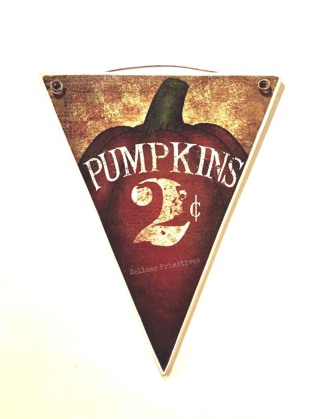 Fall Pennants / Made With Wood / 4 Different Images to Choose From ...