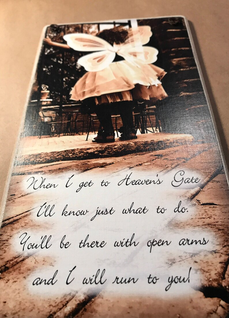 Heaven's Gate Poem Wood Sign - Zellner Primitives 15x8 - Etsy