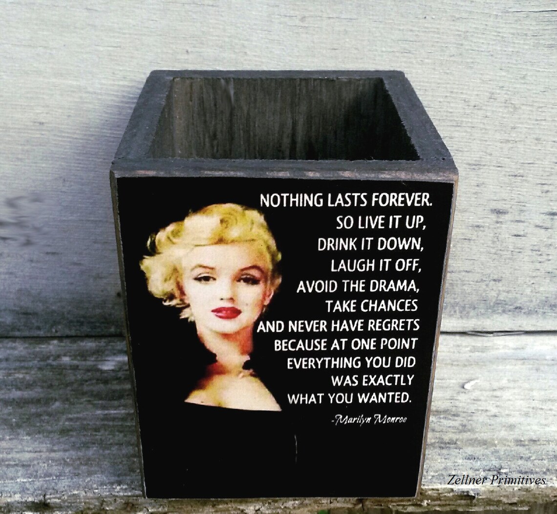 Marilyn Monroe / Wooden Box / Organizer / Storage Container / - Etsy