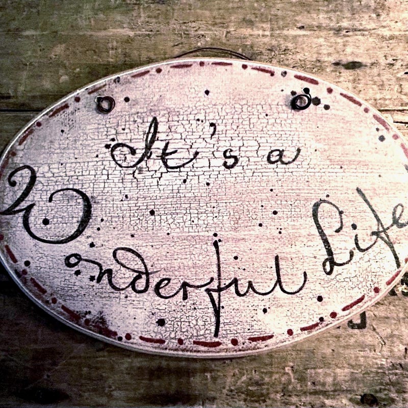 Wonderful Life Sign - Etsy