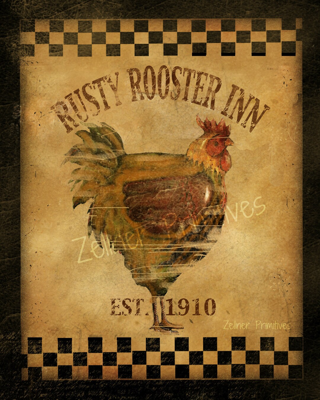 Wood Sign or Print to Frame Yourself / Primitive Art / Farmhouse Decor ...