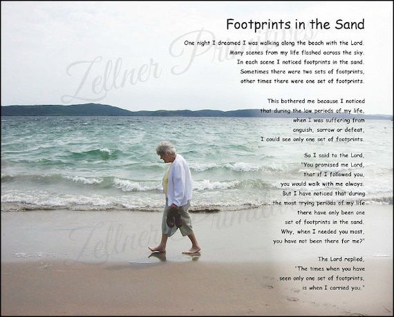 Footprints In The Sand Prayer Wallpapers