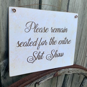 Humorous Sign / Made by Adhering A Print to Wood / Ready to Display ...