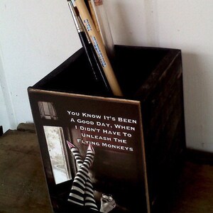Flying Monkeys / Pencil Box / Wood Box / Wizard of Oz / Storage ...