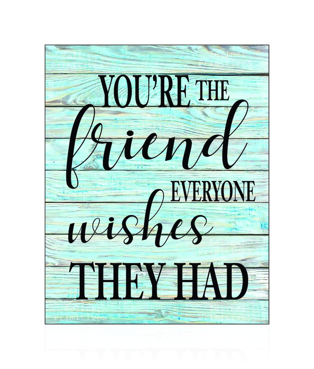 Friend Gift: Wood Print With Rustic Wire - 5x7 or 8x10 - Etsy