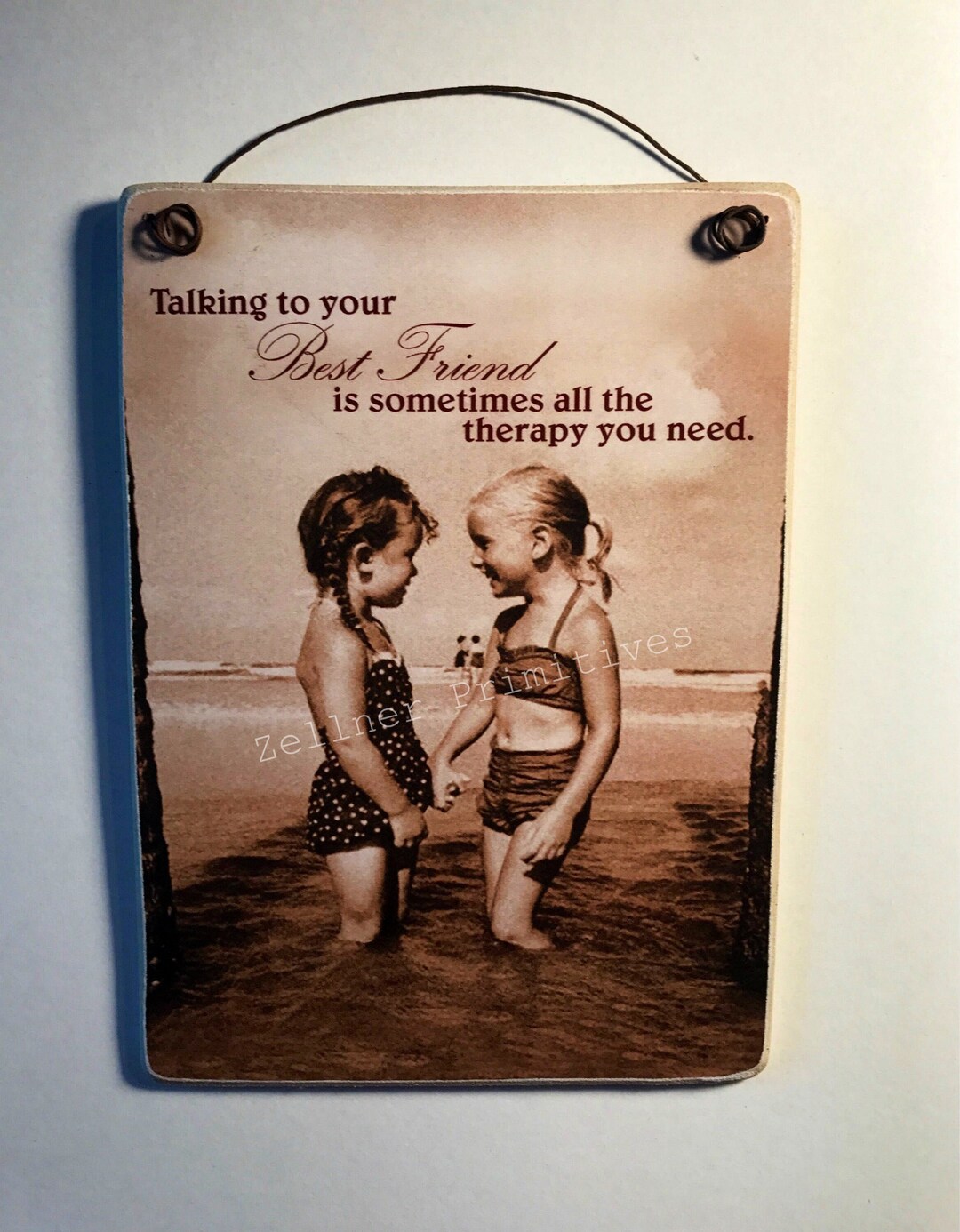 Perfect Gift for Your Friend / Print Adhered to Wood and Ready to ...