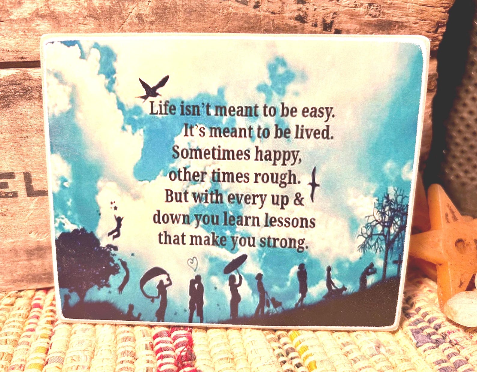 Inspirational Quote Art on Wood: Rustic Plaque or Magnet - Etsy
