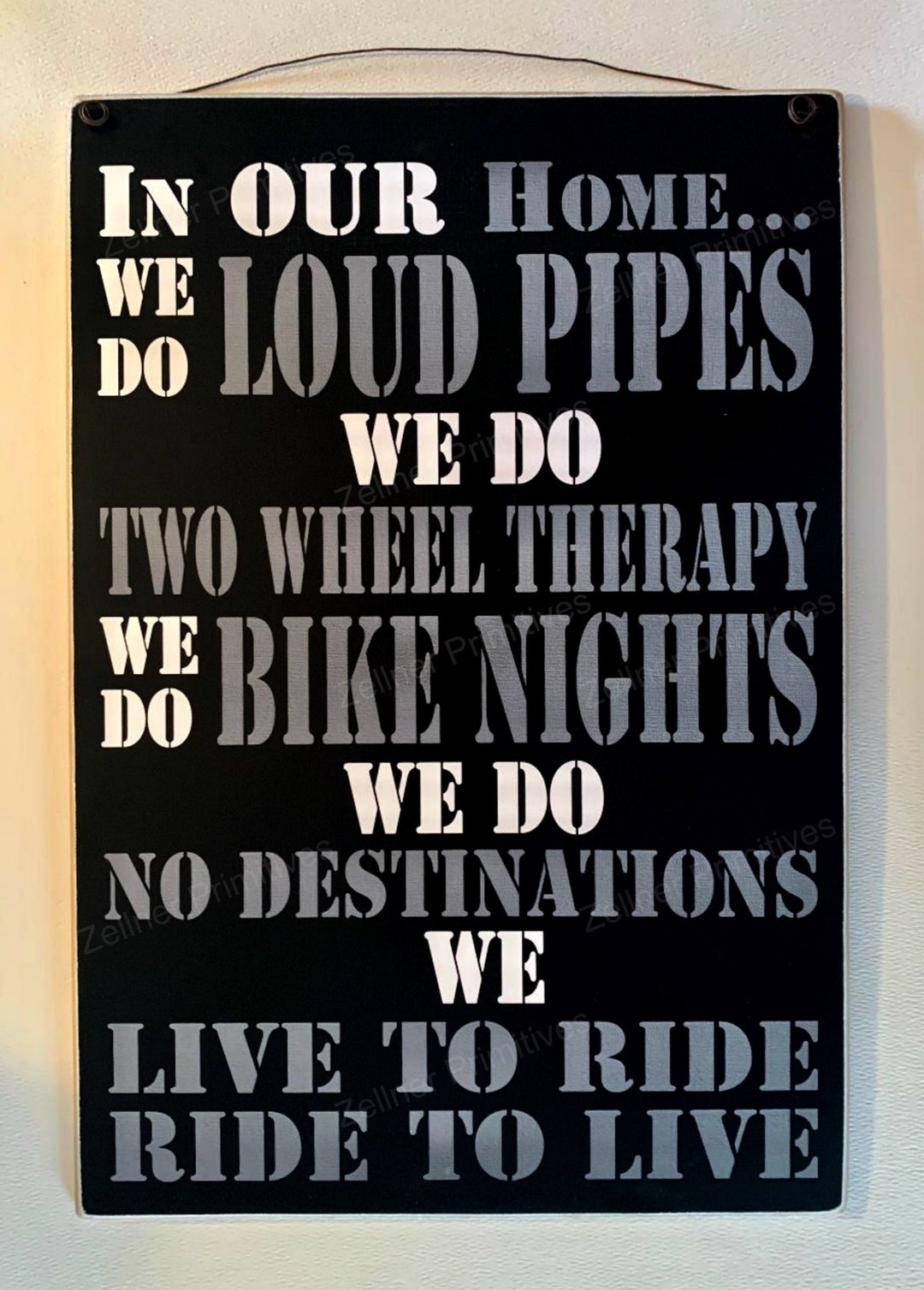 Motorcycle Art, Wood Sign or Poster: Biker Home Decor (16” X 11”) - Etsy