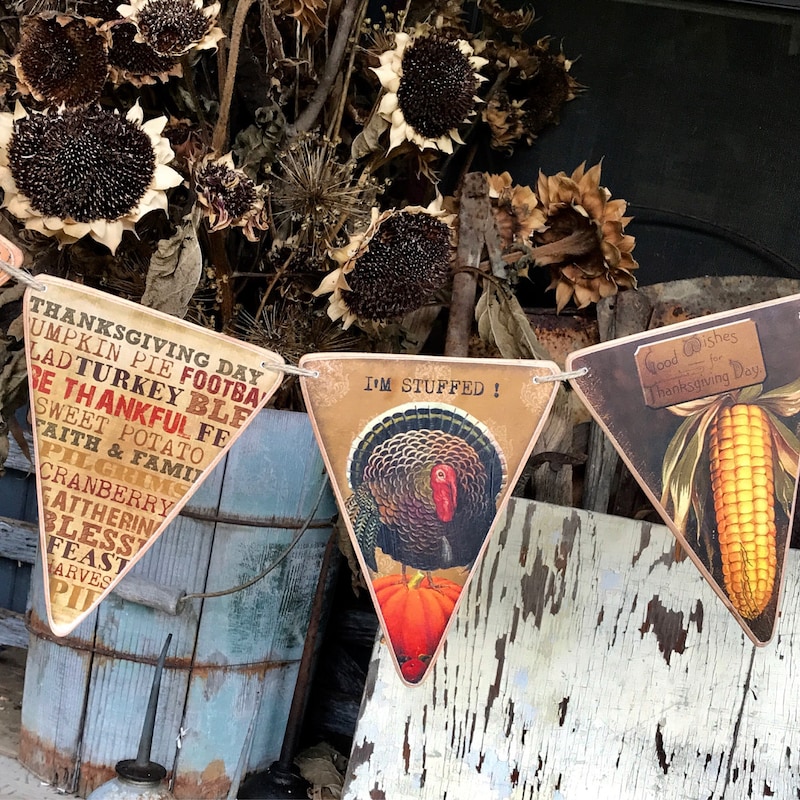 Thanksgiving Banner - Etsy