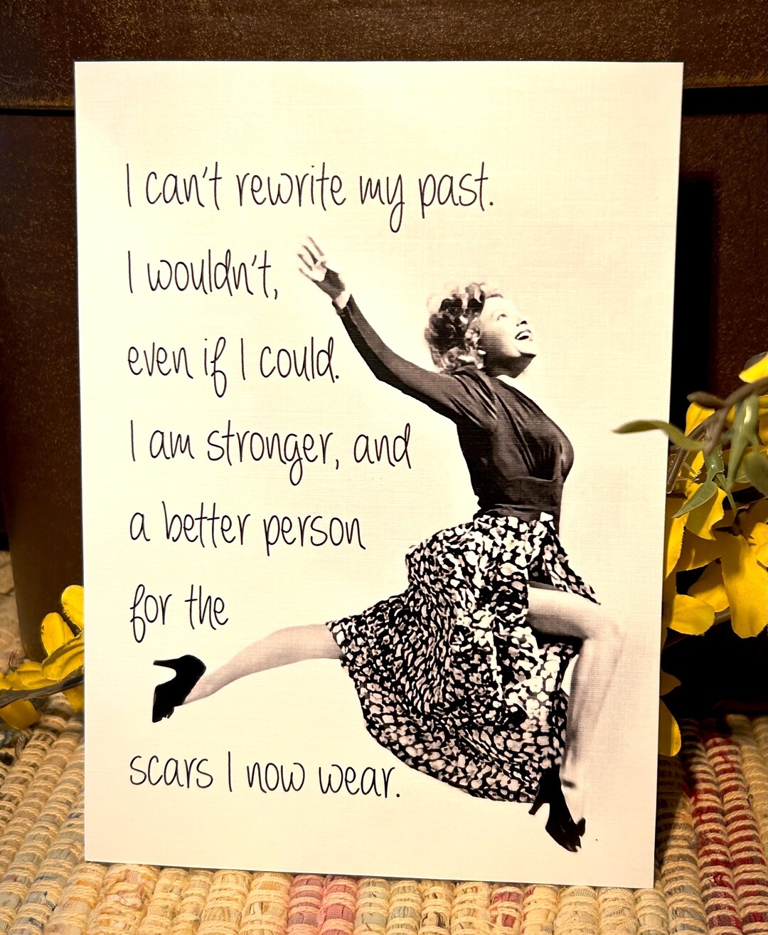 Inspirational Picture Plaque: Self Love, Scars, Encouragement - Etsy