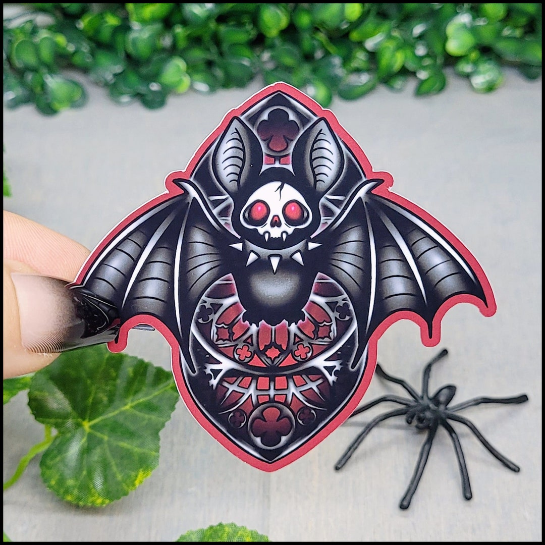 Church Bat Sticker Goth Sticker Goth Church Sticker Bat - Etsy