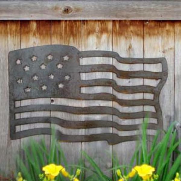 Outdoor Metal Flag Wall Art for Father - Etsy