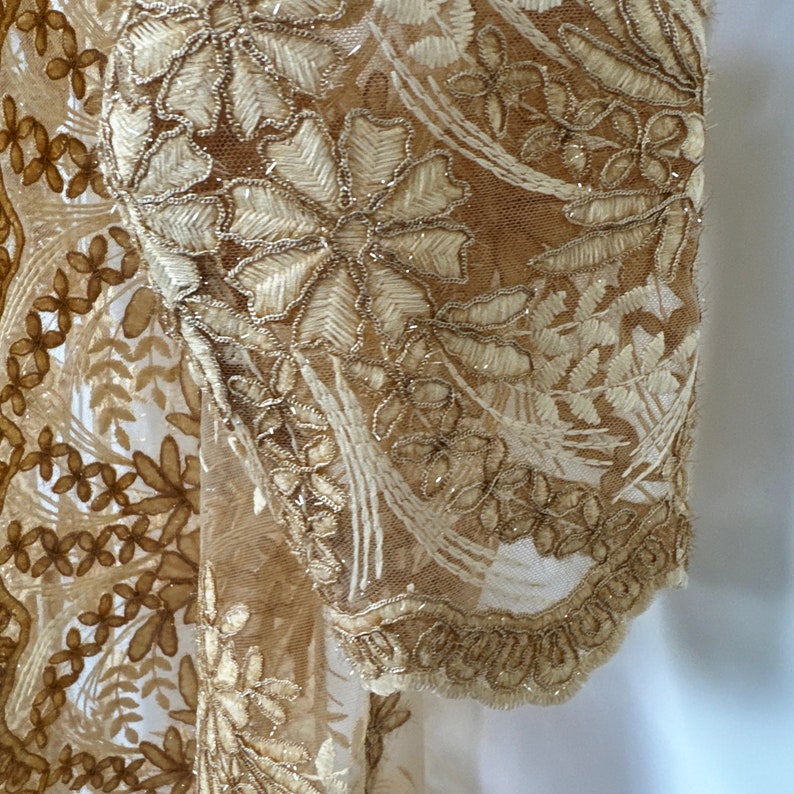 Gold Lace Maxi Duster Jacket - Etsy