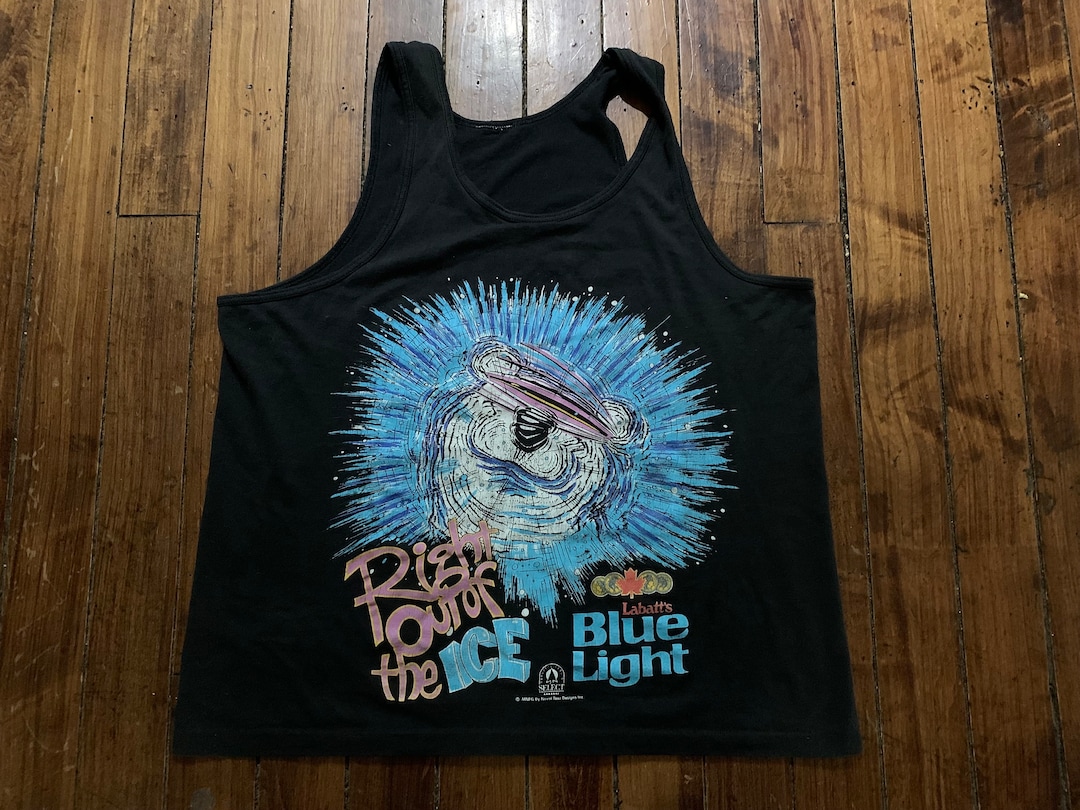 Labatt Blue Light Polar Bear - Muscle Shirt Beach Tank Top Sleeveless ...