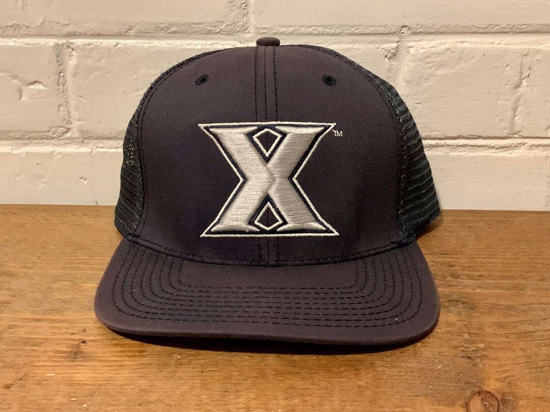 Xavier University Snapback Blue Mesh Trucker Hat NCAA March - Etsy