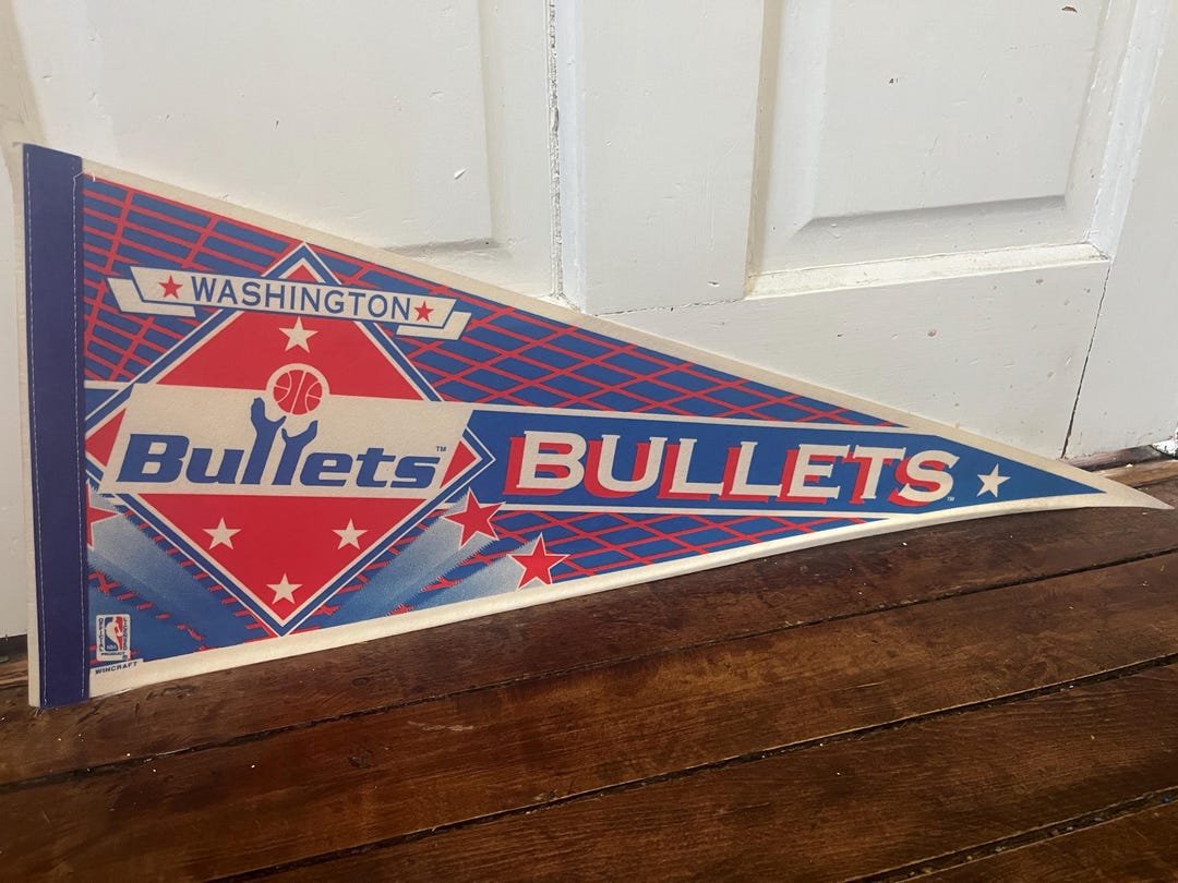 1990s Washington Bullets NBA Basketball Pennant Vintage Sports ...
