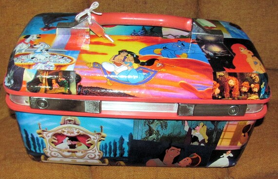 Items similar to MADE TO ORDER - Disney themed vintage train case ...