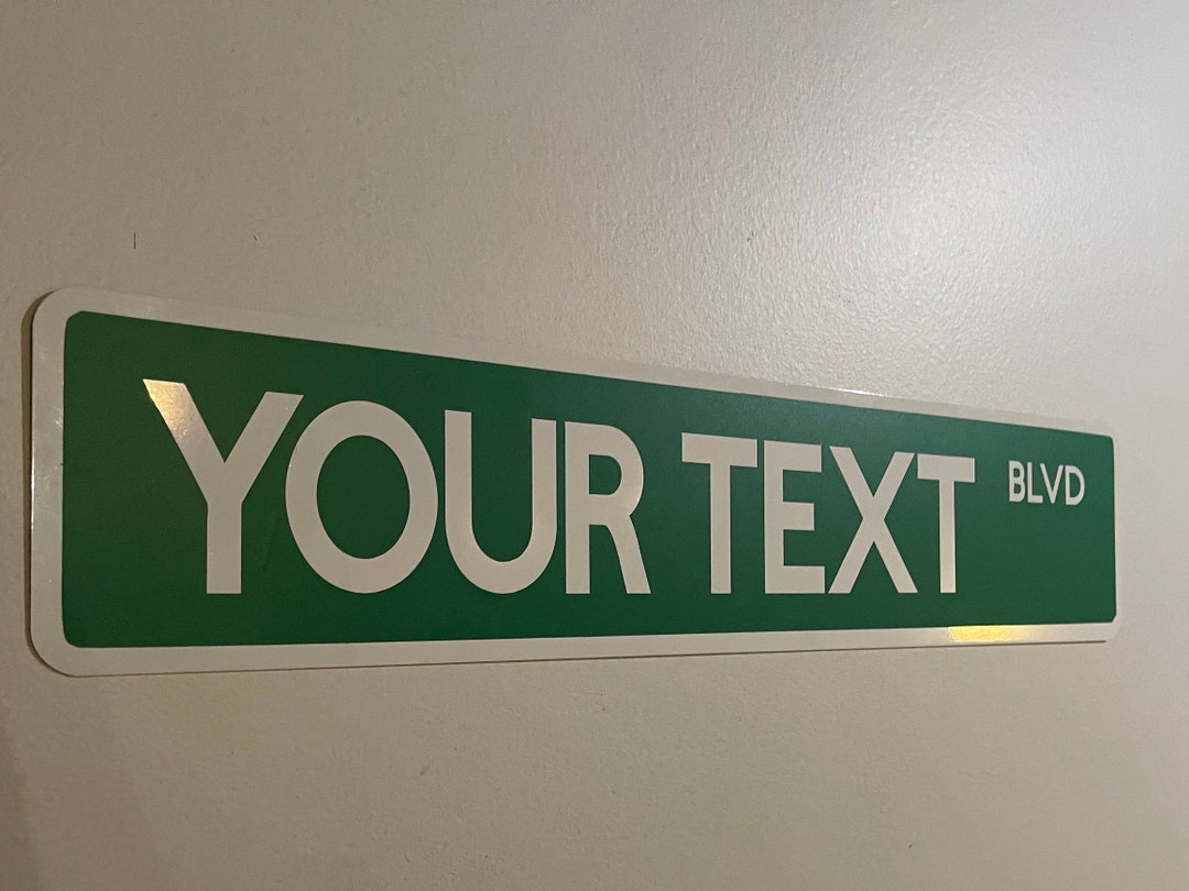 SALE! Custom One Sided Street Signs, Handmade in America(4x18) - Etsy