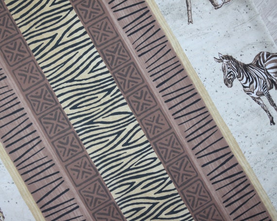 Vintage animal print with African motives maxi oversi… - Gem