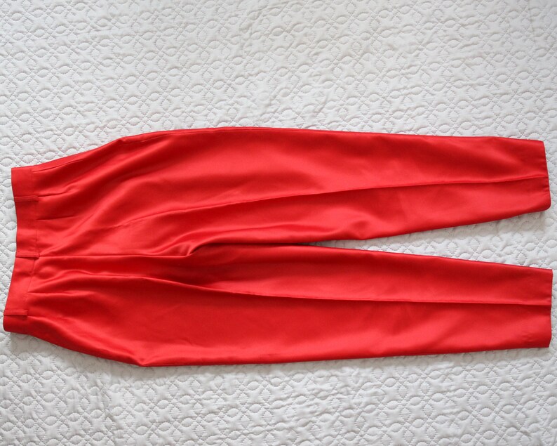 Red Yves Ssaint Laurent Pants Trousers / Size US 8 / Size Small - Etsy
