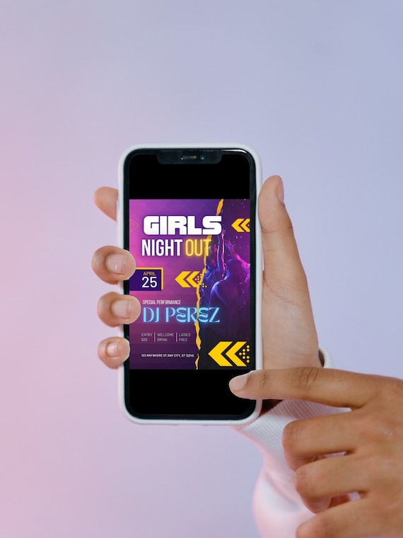 Girls Night Out Invitation Girls Night Party Invite - Etsy