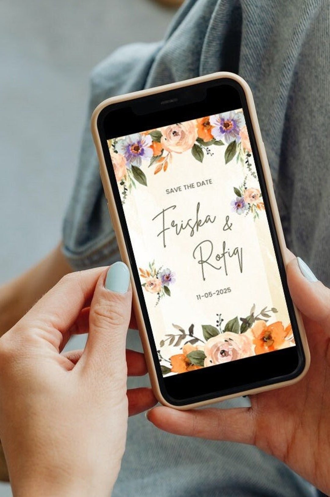 Instastory Wedding Invitation Template Customizable Editable Instant ...