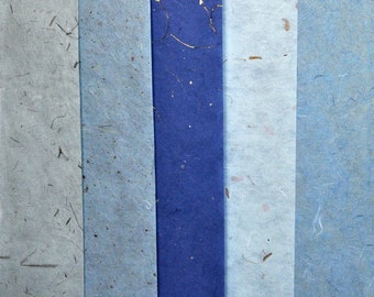 Blue Handmade Paper - Etsy