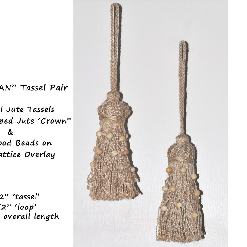 Jute Tassel Ornament - Etsy