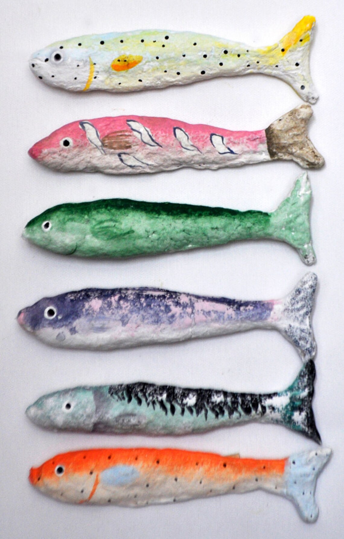 PAPER PULP FISH-6 Pc, Assorted Colors, for Craft & Artwork - Etsy