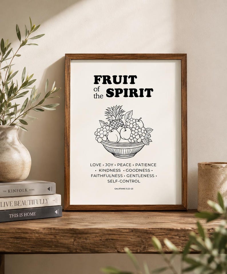 Fruit of the Spirit - Wall Art Poster - Etsy
