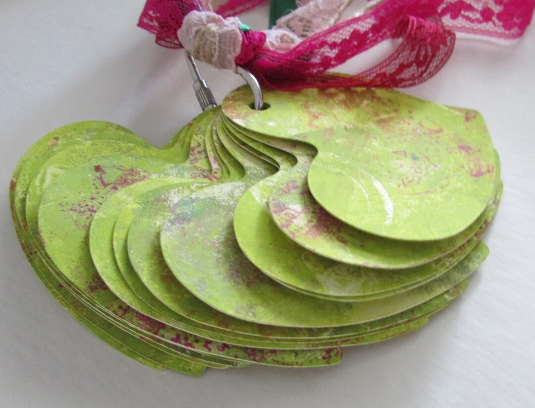 Hand Printed Heart Shaped Flash Cards Blank Note Cards With - Etsy