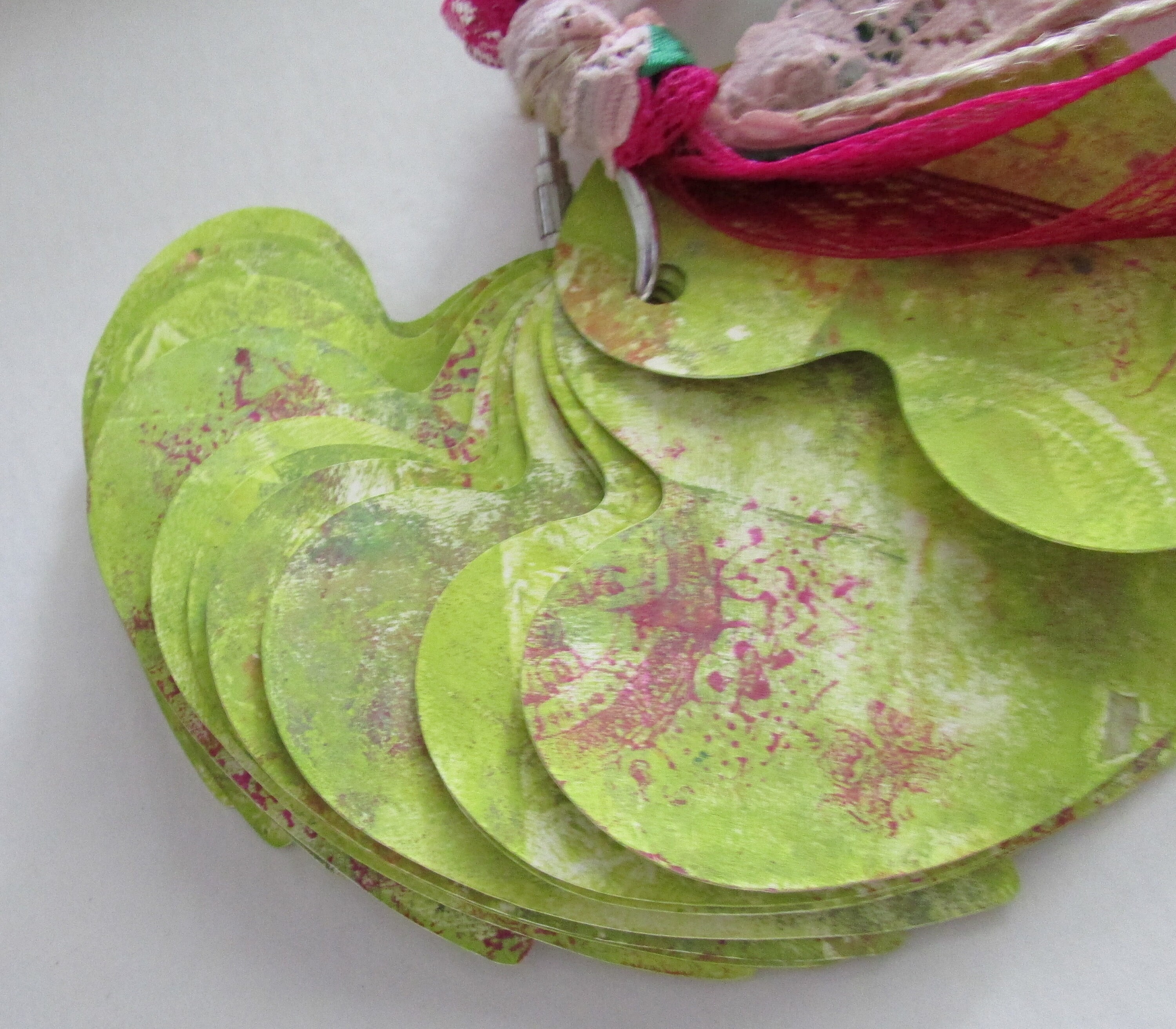 Hand Printed Heart Shaped Flash Cards Blank Note Cards with | Etsy