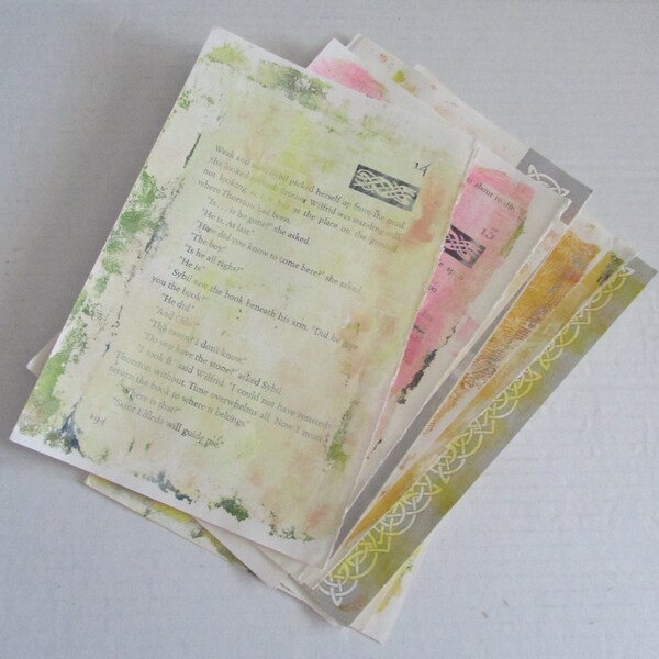 Altered Book Page - Etsy