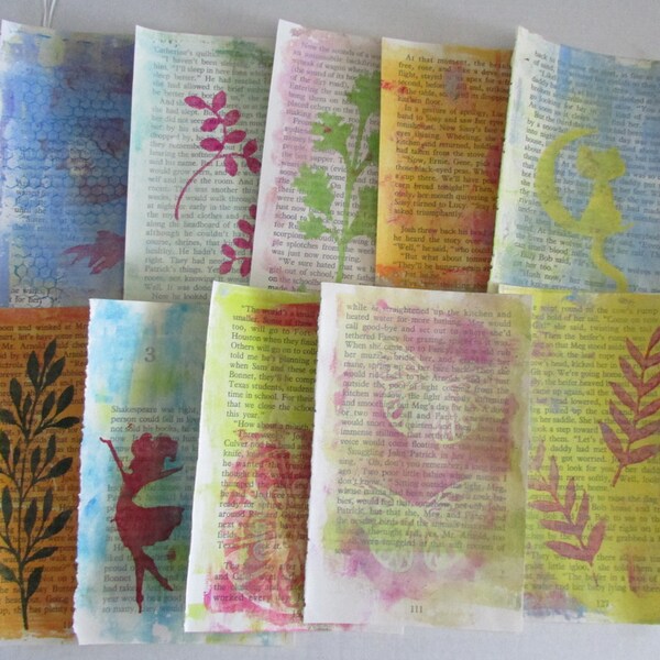 Altered Book Page - Etsy