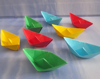 Paper Sailboat Origami Decoration Party Table Favor Lot of 48 | Etsy
