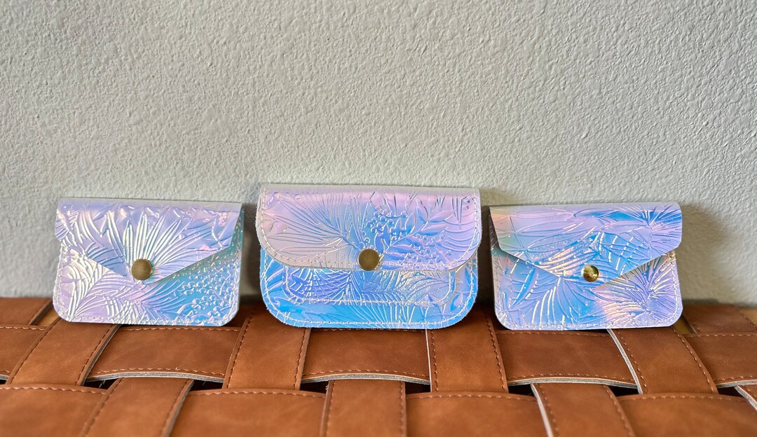 Moonstone Tropical Fern Embossed Leather Wallets - Etsy