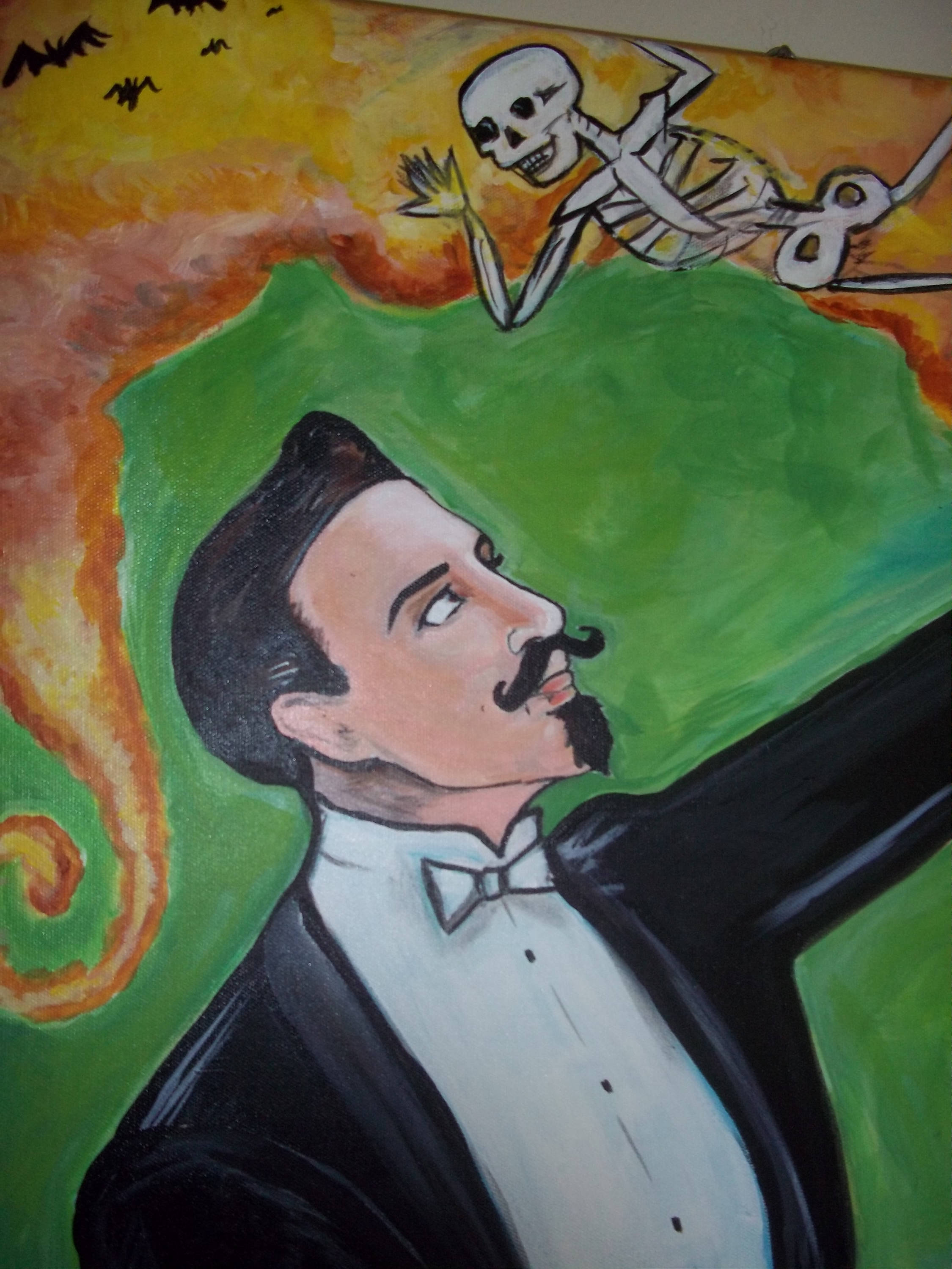 Vintage Inspired Magic Magician Poster Painting Original on - Etsy