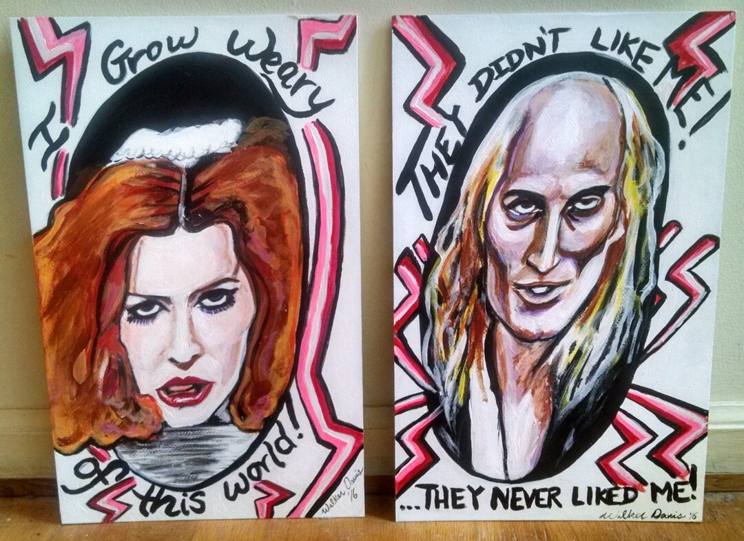 Rocky Horror Picture Show Riff Raff and Magenta Halloween Spooky Fine ...