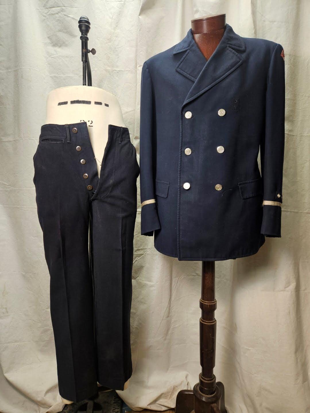1940s Portland Fireman's Blues Uniform - Assistant Chief Jacket With ...