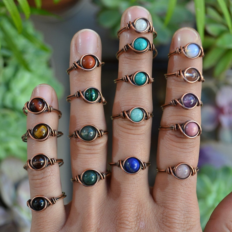 Crystal Rings - Etsy